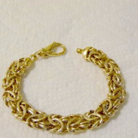 Technibond | Jewelry | Rare Technibond Byzantine Link Bracelet Size 8 ...